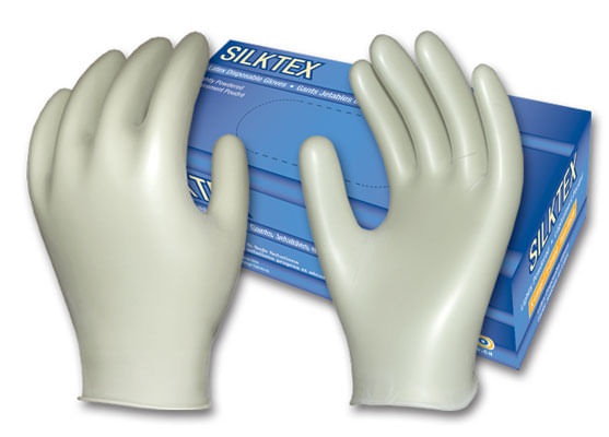 Gloves Latex Powder Free Silktex Small 5 Mil 100 bx