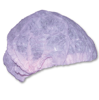 Hairnet Pleated Bouffant Cap Pink 21" 100/bg - Whitebird