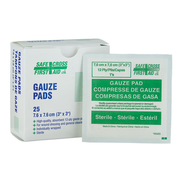 Gauze Pads 3" x 3" 25/Box - Whitebird