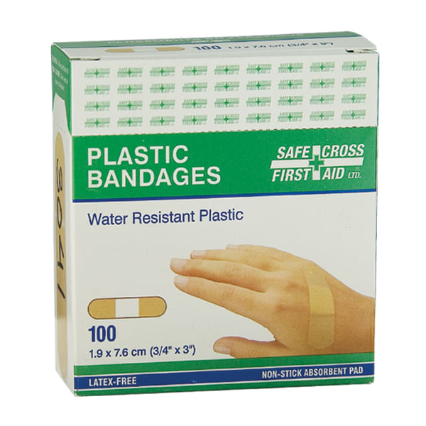 Bandages Plastic Strip 100/Box - Whitebird