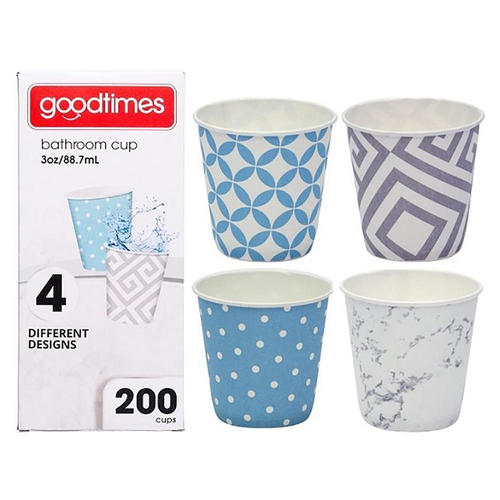 Cups Paper Cold Drink 3oz Contemporary Design 200/bx - Whitebird