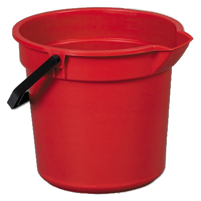 Pail Utility Plastic 9L Red with Spout - Whitebird