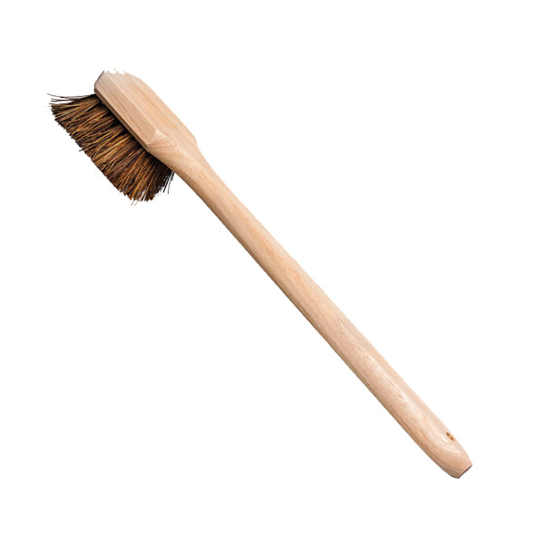 Utility Pot Brush w/ long handle, Bassine fibre - Whitebird