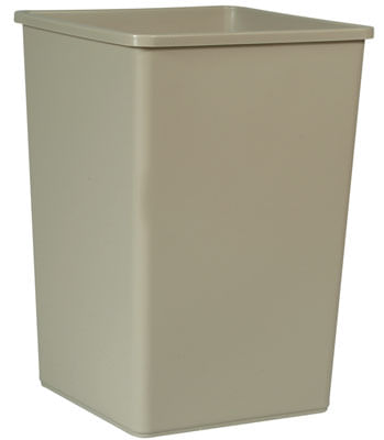 Container 35 gal Square Beige - Whitebird
