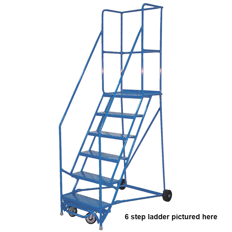 Rolling Ladder 1 Step With Handrails - Whitebird