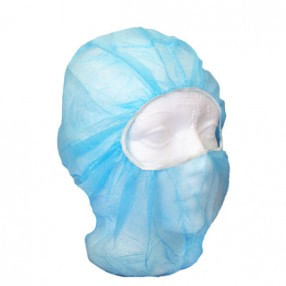 Balaclava light weight Blue Non-Woven Polypropylene 500/cs - Whitebird