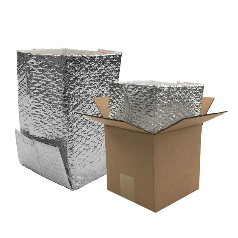 Box Liners Gusseted CoolPac 6x6x6" 100/cs - Whitebird