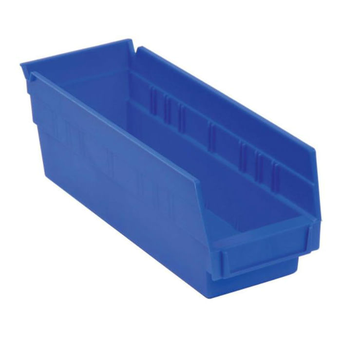 Shelf Bin Stackable Blue 11-5/8 x 4-1/8 x 4" 24/cs - Whitebird