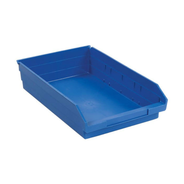 Shelf Bin Stackable Blue 17-7/8 x 11-1/8 x 4" 12/cs - Whitebird