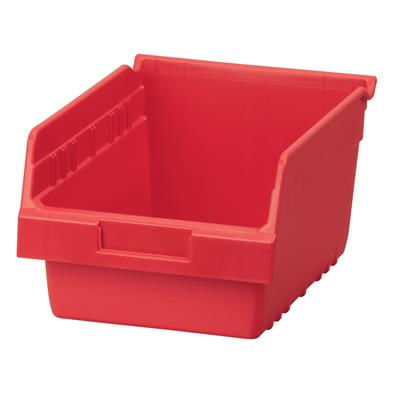 Shelf Bin Stackable Red 11-5/8 x 8-3/8 x 6" 8/cs - Whitebird