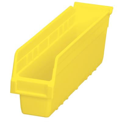 Shelf Bin Stackable Yellow 23-5/8 x 4-1/8 x 6" 16/cs - Whitebird