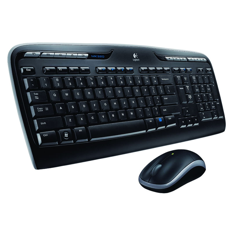 Keyboard/Mouse Combo Logitech Wireless MK320 - Whitebird