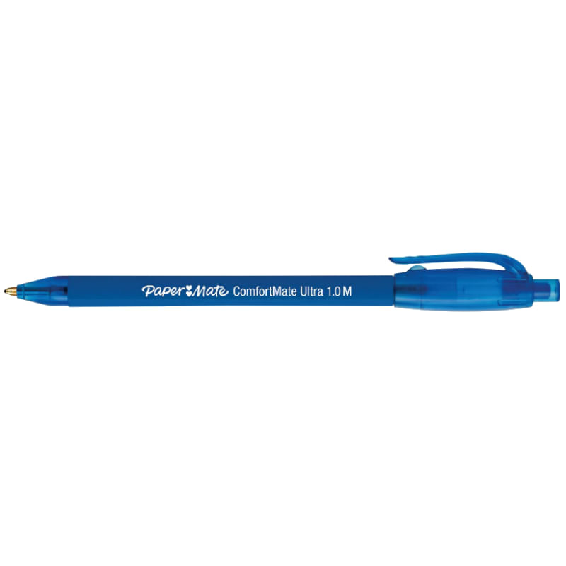 Pen Retractable Medium Blue Comfortmate Ballpoint 12/bx - Whitebird