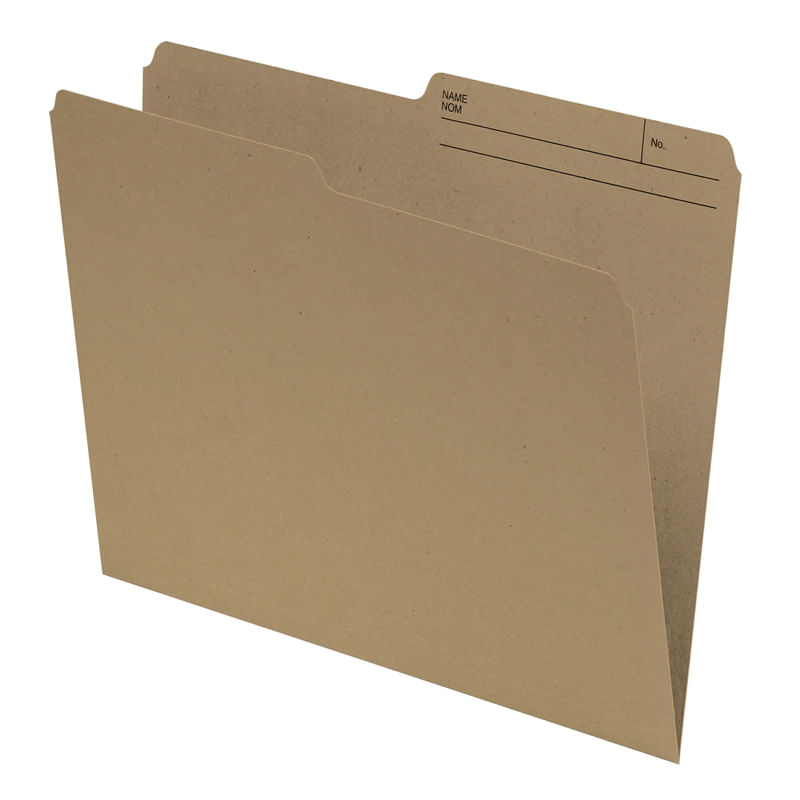 File Folders Letter Natural Sand 10.5pt Reversible 100/bx - Whitebird