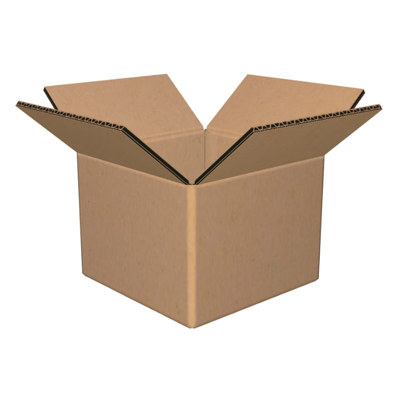 Box 9x9x6-1/2 48BC Kraft Double Wall 15/450 - Whitebird