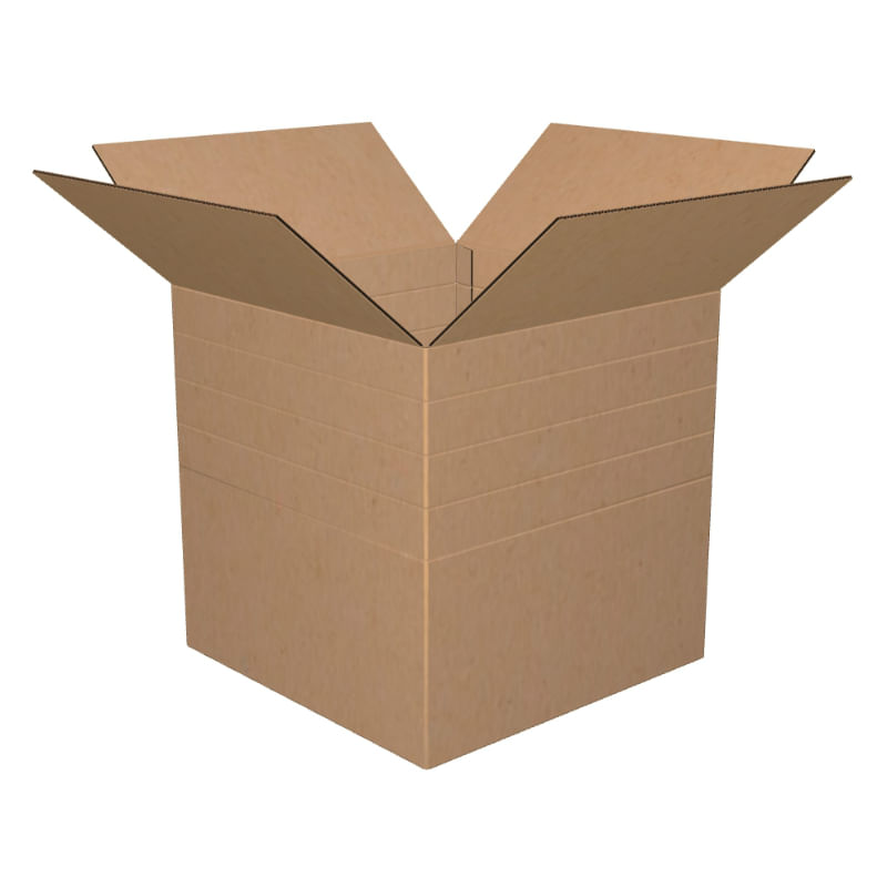 Box 16x16x16 14, 12, 10, 8 32C Kraft Multi Depth 20/120 - Whitebird