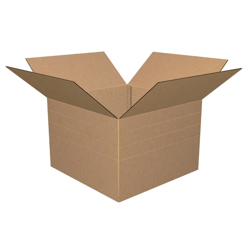 Box 18x18x12,10, 8, 6 32C Kraft Multi Depth 20/120 - Whitebird