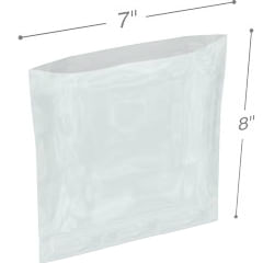 Bags Flat Poly 1 Mil 7x8" 1000/cs - Whitebird