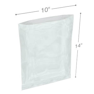 Bags Flat Poly 1 Mil 10x14" 1000/cs - Whitebird