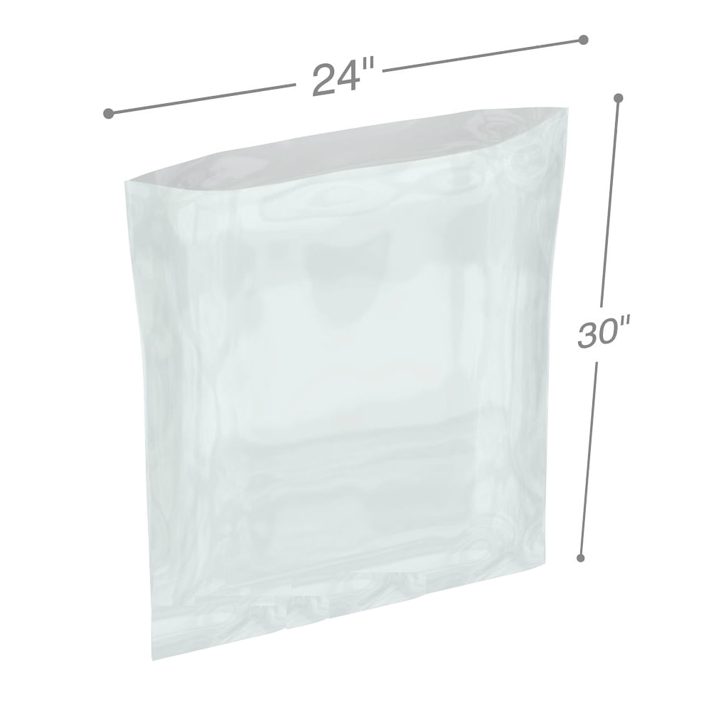 Bags Flat Poly 1 Mil 24x30" 500/cs - Whitebird