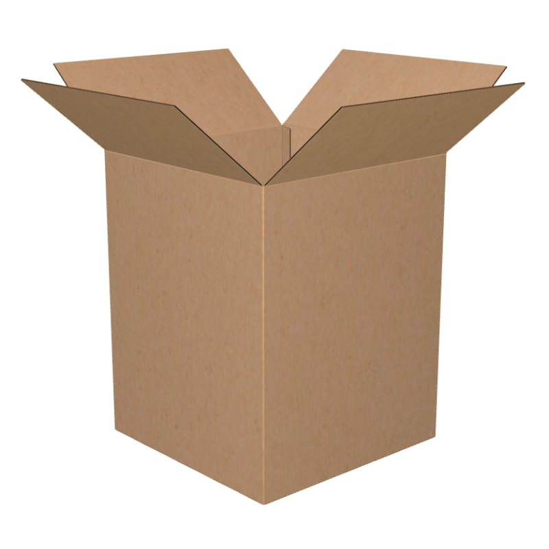 Box 20x20x25 32C Kraft 10/120 - Whitebird