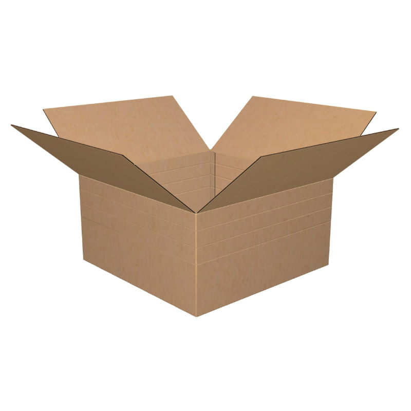 Box 24x24x12 10, 8, 6 32C Kraft Multi Depth 10/120 - Whitebird