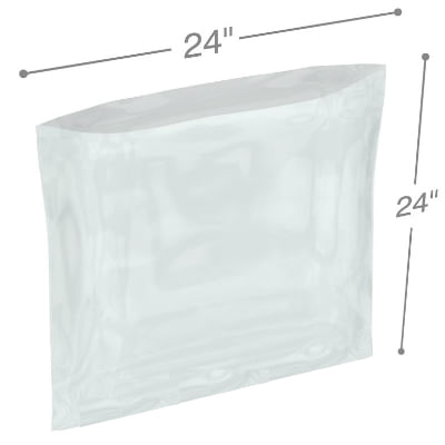 Bags Flat Poly 2 Mil 24x24" 500/cs - Whitebird