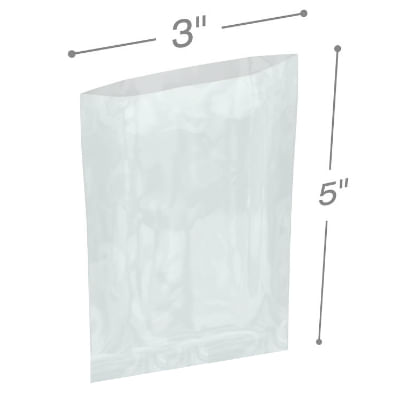 Bags Flat Poly 4 Mil 3x5" - Whitebird