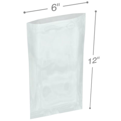 Bags Flat Poly 4 Mil 6x12" 1000/cs - Whitebird