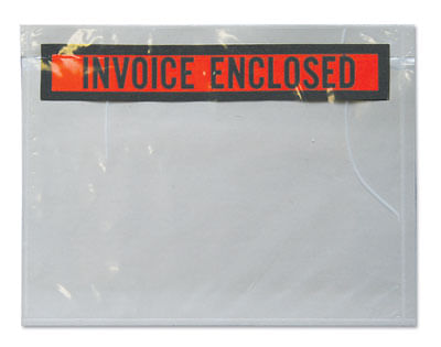 Packing List Envelopes Invoice Enclosed 7x5-1/2" Orange 1000/cs - Whitebird