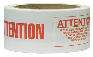 Tape Printed Attention 2"x66m - Whitebird