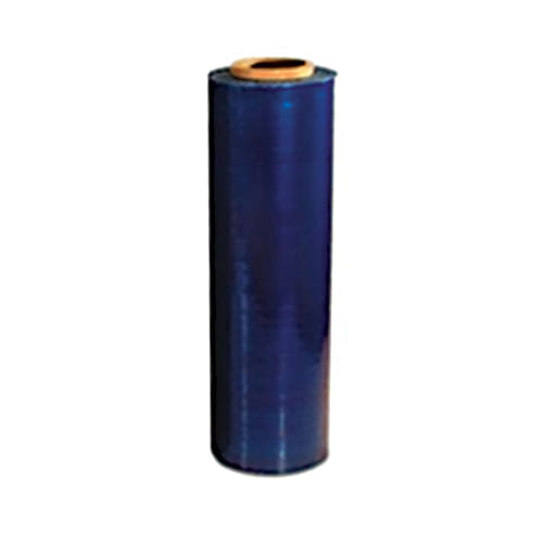Stretch Wrap 18" 1500' Cast 63 gauge Tinted Blue 4/cs - Whitebird
