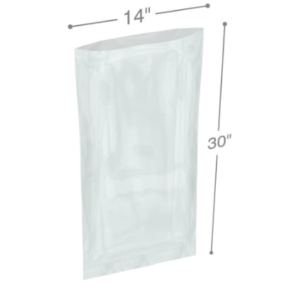 Bags Flat Poly 6 Mil 14x30" 250/cs - Whitebird
