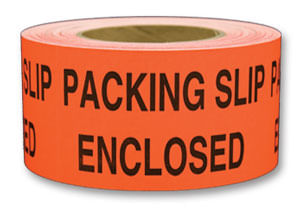 Labels Packing Slip Enclosed 3x5" 500/rl Orange - Whitebird