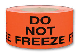 Labels Do Not Freeze 3x5" 500/rl Orange - Whitebird