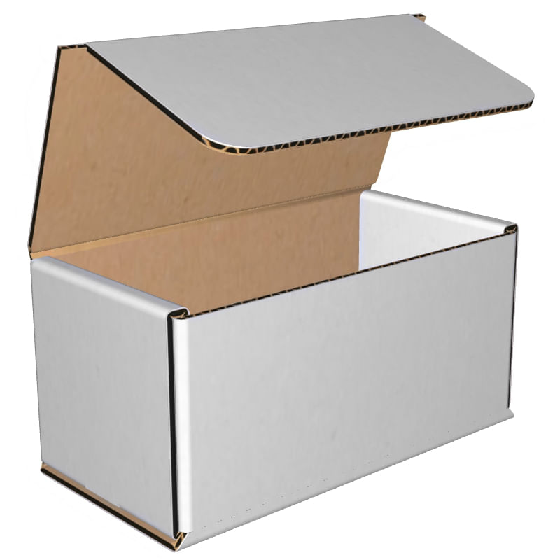 Mailers Corrugated 6x3x3 32B White 50/bndl - Whitebird