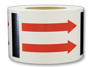 Labels (Arrows) 4x6" 500/rl Red/White/Black - Whitebird