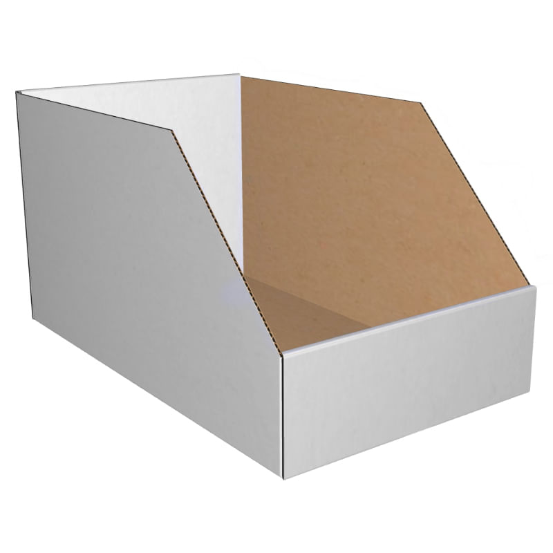 Bin Box Jumbo 24x11x10" 32B White 50/bndl - Whitebird