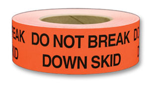 Labels Do Not Break Down Skid 2x5" 500/rl Orange - Whitebird