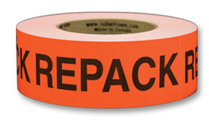 Labels Repack 2x5" 500/rl Orange - Whitebird