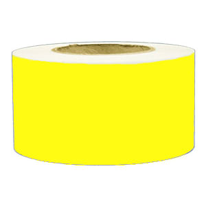 Labels 3x3" Square Yellow 500/rl - Whitebird