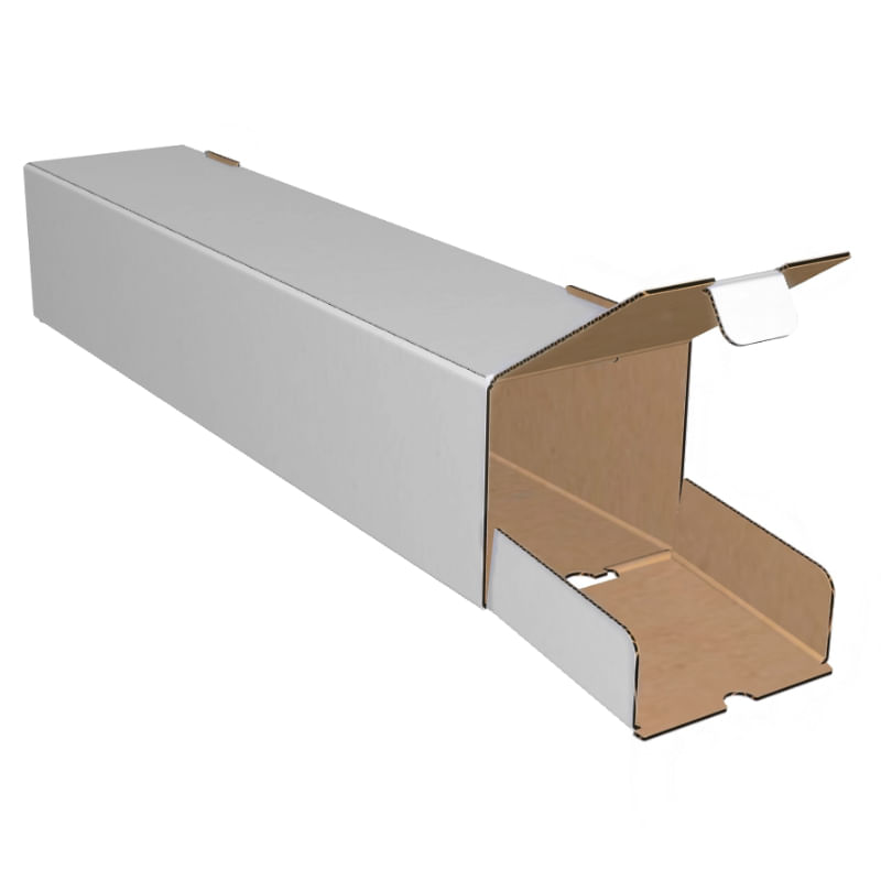 Box Square Tube 5x5x25" 32B White 25/bndl - Whitebird