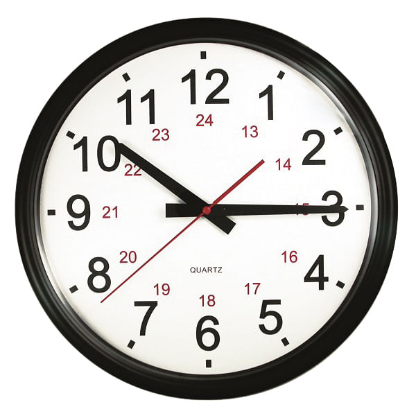 Clock 12" 12 Hour Battery Operated - Whitebird