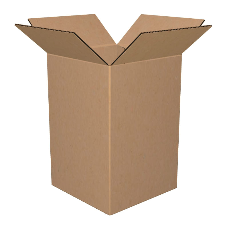 Box 8x8x12 32C Kraft 25/500 - Whitebird