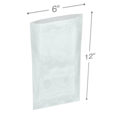 Bags Flat Poly 2 Mil 6x12" 1000/cs - Whitebird
