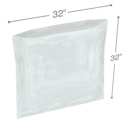 Bags Flat Poly 4 Mil 32x32" 100/cs - Whitebird