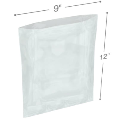Bags Flat Poly 6 Mil 9x12" 1000/cs - Whitebird