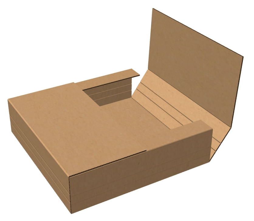 Box 16x16x4 32C Kraft Easy Fold Mailer - Whitebird