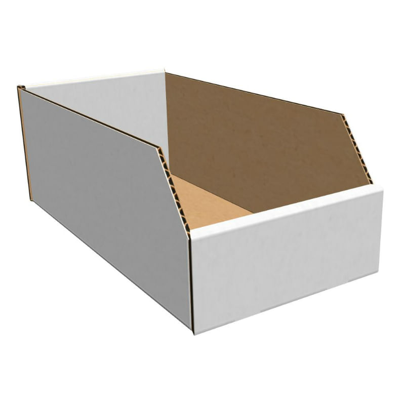 Bin Box 6x12x4-1/2 32B White 50/bndl - Whitebird