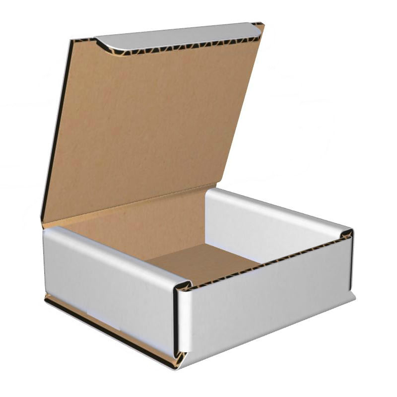 Mailers Corrugated 3x3x1 32B White 50/bndl - Whitebird